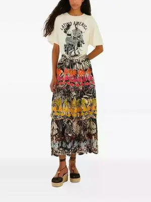 Farm Rio Printed T-shirt - Neutrals