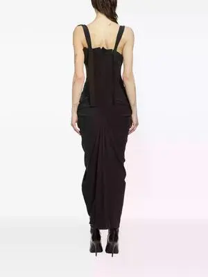 YEHUAFAN Silk Midi Dress
