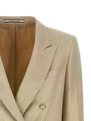 Tagliatore Jasmine Double-breasted Blazer With Peak Lapels