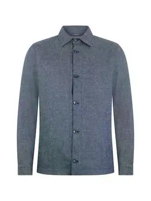 Herno Button-front Shirt Jacket - Blue