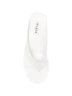 Alaïa Satin-finish Mules