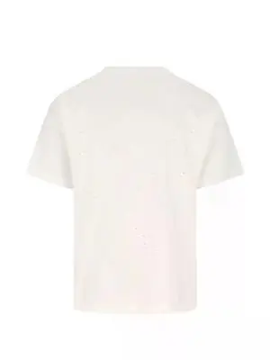 Satisfy Perforated Logo T-shirt - Neutrals