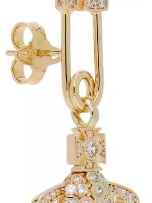 VIVIENNE WESTWOOD Orb Safety Pin Earrings