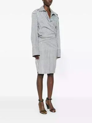 IRO PARIS Lazul Striped Cotton Mini Dress