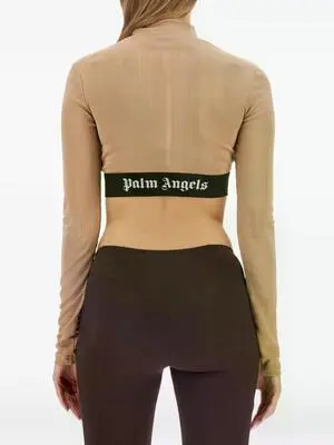 Palm Angels Logo Band Cropped Top