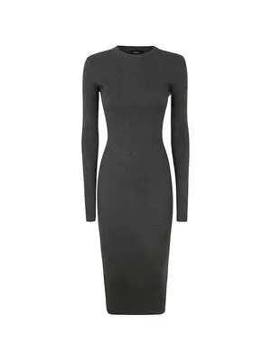 Wardrobe.NYC Ribbed Knit Maxi Dress