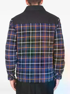 COUNTY OF MILAN Plaid-pattern Shirt Jacket