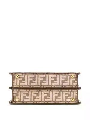 Fendi Peekaboo Iseeu Small Satchel Zucca Tapestry Bag