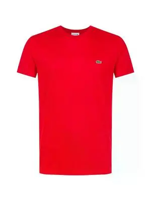 Lacoste Regular-fit Cotton-jersey T-shirt - Red