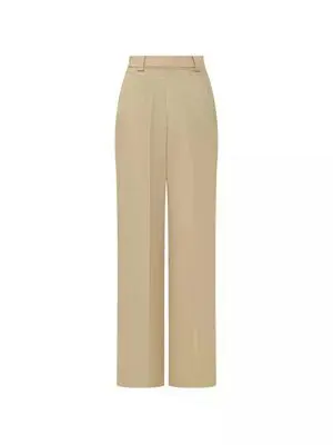 MOMS PANTS Pleated Wool Trousers