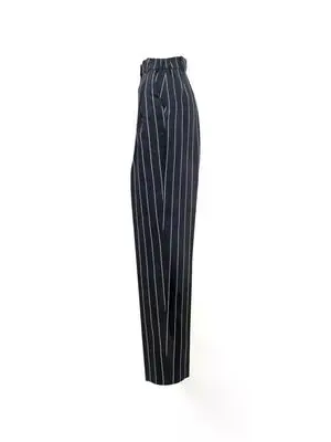 MOMS PANTS Striped Silk Trousers