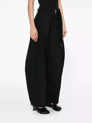 Sacai Wide-leg Belted Trousers