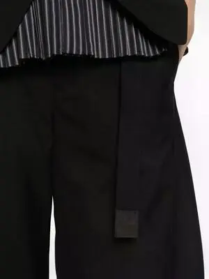 Sacai Wide-leg Belted Trousers