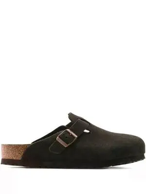 BIRKENSTOCK Boston Buckled Mules - Brown