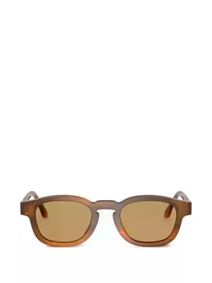 Giorgio Armani Round Frame Sunglasses - Brown