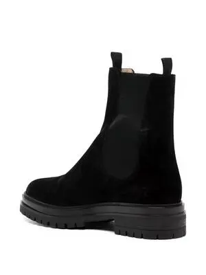 GIANVITO ROSSI Leather Chelsea Boots - Black