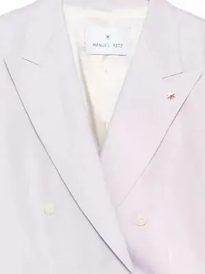 MANUEL RITZ Double-breasted Jacket - Purple