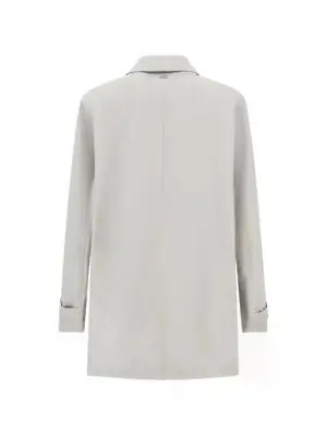 Herno Wool 3-layer Button-down Coat - Grey