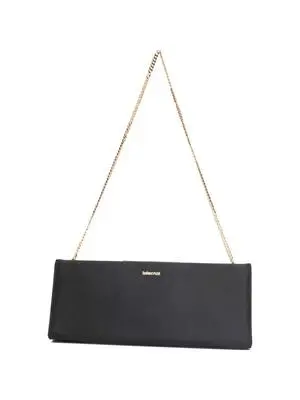 Lola Cruz Chain Clutch Bag - Black