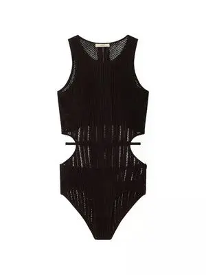 SESSUN Andrade Cut-out Bodysuit - Brown