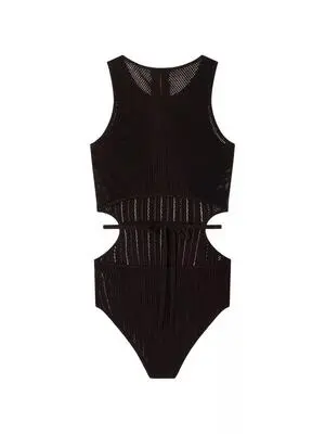 SESSUN Andrade Cut-out Bodysuit - Brown