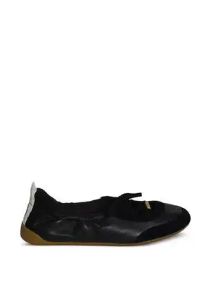 Chloé Kick Ballerina Lace-up Ballet Flats - Black