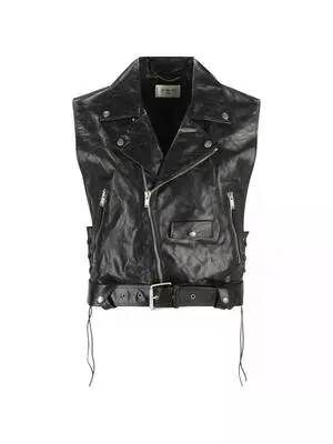 Saint Laurent Leather Biker Vest