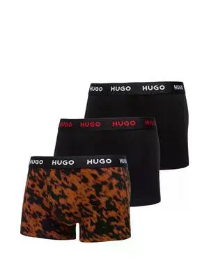 Hugo Logo-waistband Patterned Trunks