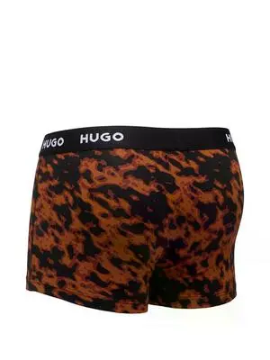 Hugo Logo-waistband Patterned Trunks