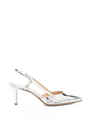FABIO RUSCONI Pointed-toe Slingback Pumps With Buckle Detail