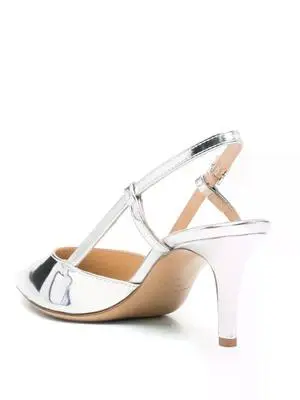FABIO RUSCONI Pointed-toe Slingback Pumps With Buckle Detail