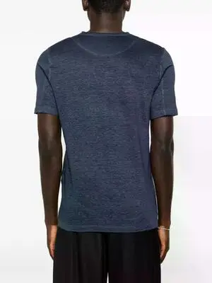 120% Lino Crew-neck Linen T-shirt