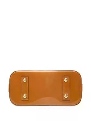 LOUIS VUITTON Monogram Vernis Alma Bb Satchel - Brown