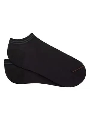 Zegna Stripe-detail Ankle Socks - Black