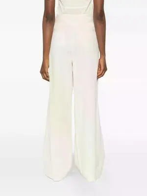 ERMANNO FIRENZE Pleated Striped Trousers