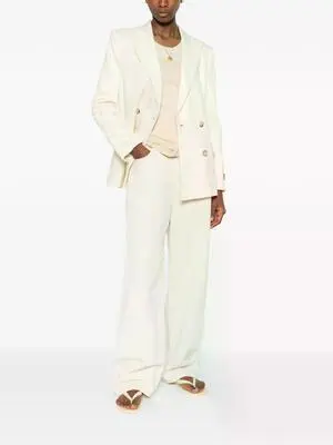 ERMANNO FIRENZE Double-breasted Embroidered Blazer