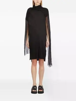Masnada Scarf-detail Midi Dress
