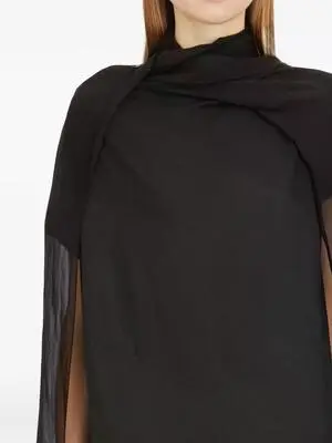 Masnada Scarf-detail Midi Dress