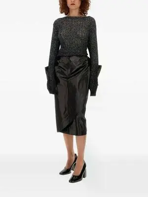 MAISON MARGIELA Bow-embellished Midi Skirt
