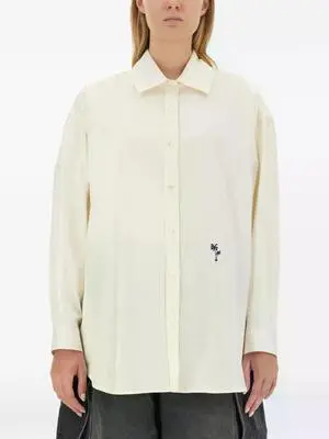 Palm Angels Logo-embroidered Buttoned Shirt