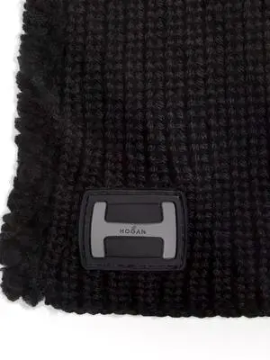 Hogan Logo Detail Knitted Gloves