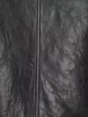 Saint Laurent Belted Leather Midi Skirt