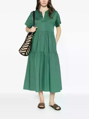 Max Mara V-neck Midi Dress