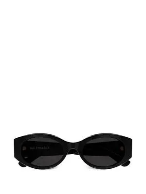 Balenciaga Oval-frame Sunglasses - Black