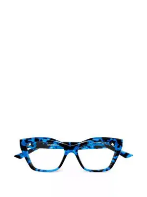 Balenciaga Cat-eye Frame Glasses - Blue