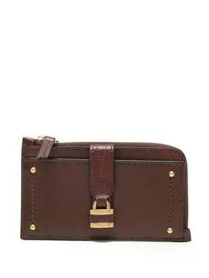 Chloé Locker-detail Strap Leather Wallet - Brown