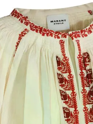 MARANT ETOILE Embroidered Pleated Tunic