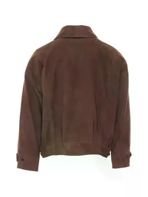 Auralee Button-up Suede Jacket - Brown