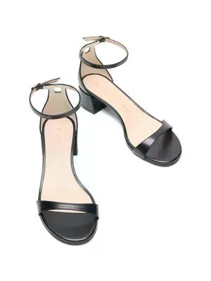 STUART WEITZMAN Nudist Ankle-strap Sandals - Black