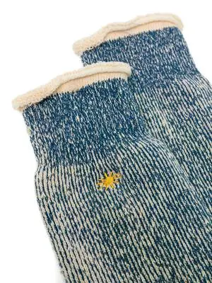 Anonymous Ism Textured Crew Socks - Blue